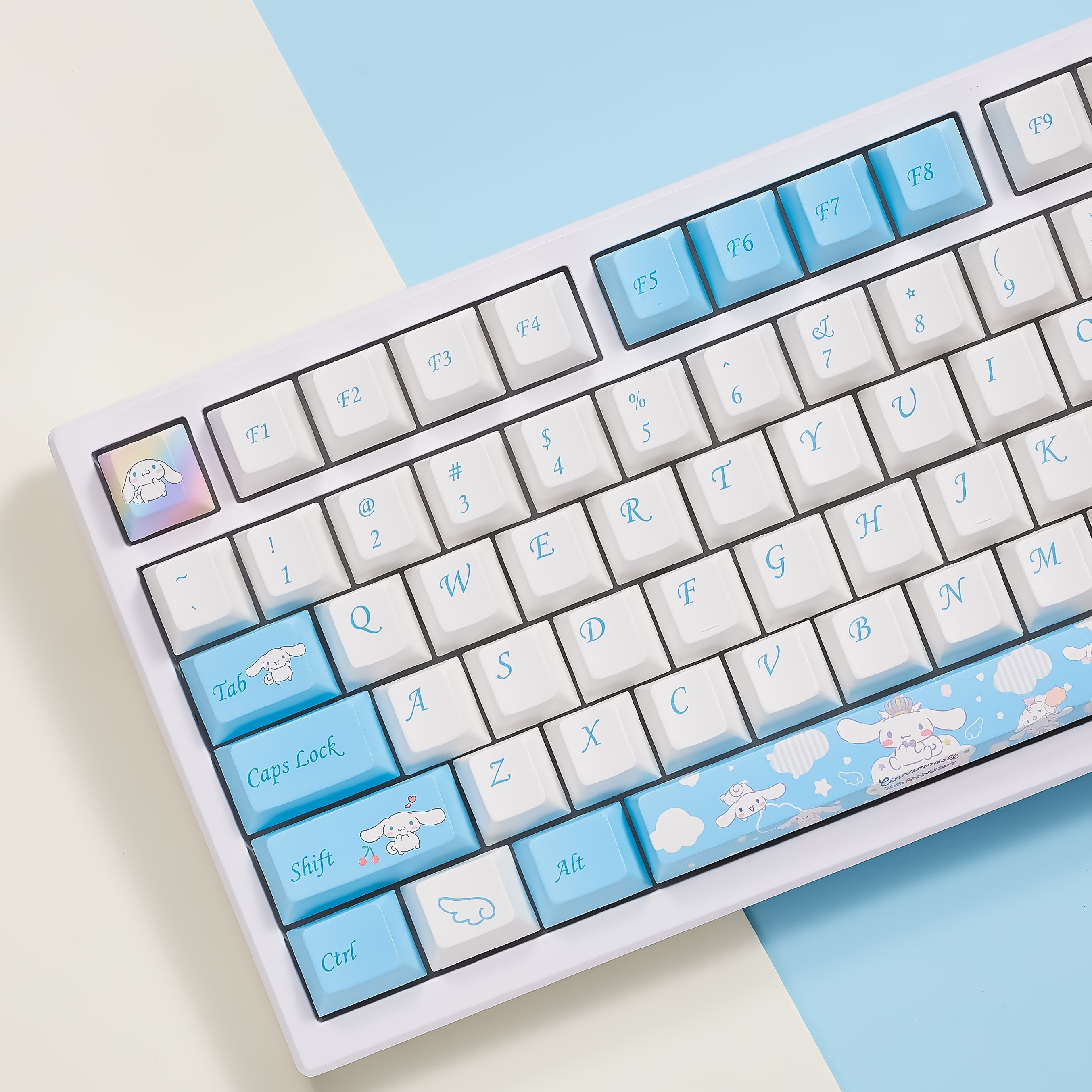 Cinnamorall Theme Custom PBT Keycap Set // Cherry
