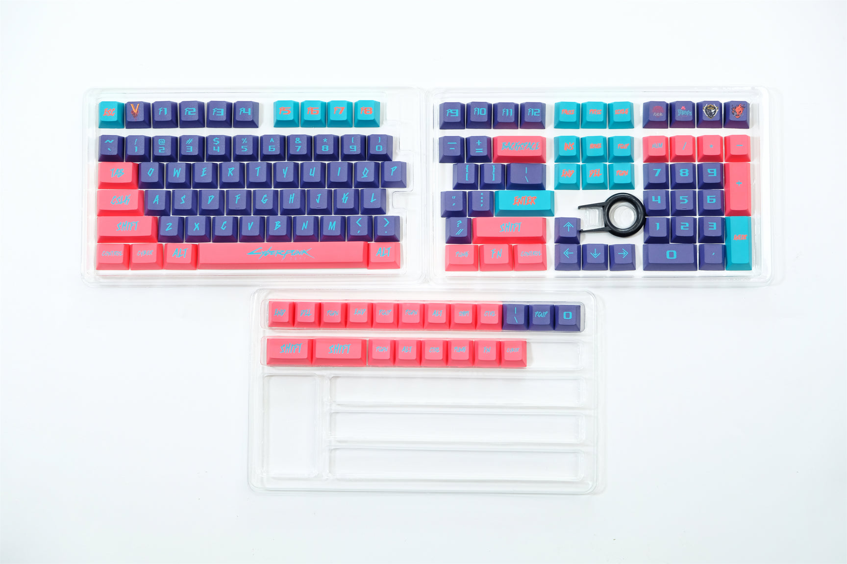 CYBERPUNK 2077 Pink Custom PBT Cherry Keycap Set Theme Custom PBT ...