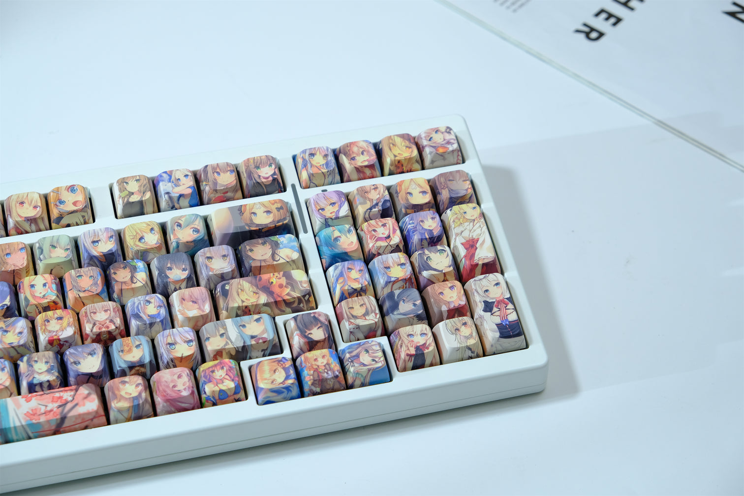 Anime Girls Icon PBT XDA Keycap Set Theme Custom PBT Keycap Set // XDA