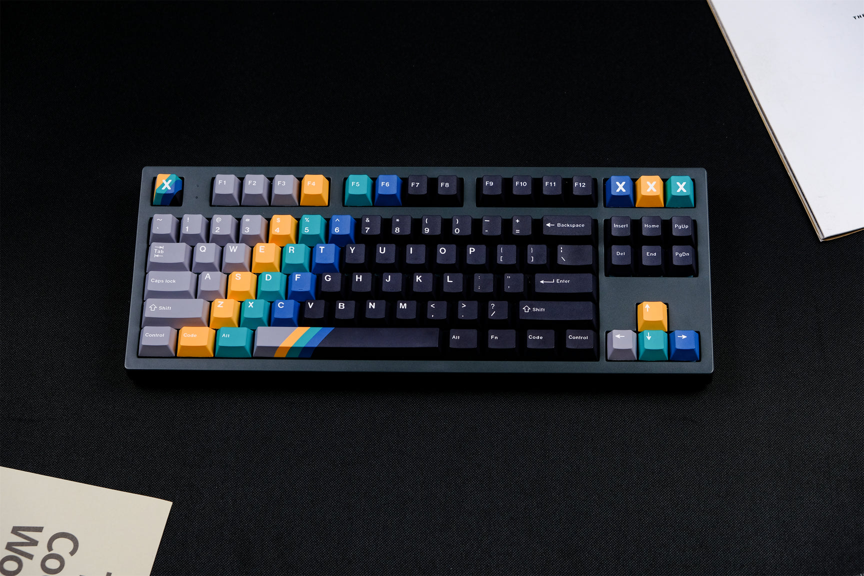 Record Theme Custom PBT Keycap Set // Cherry