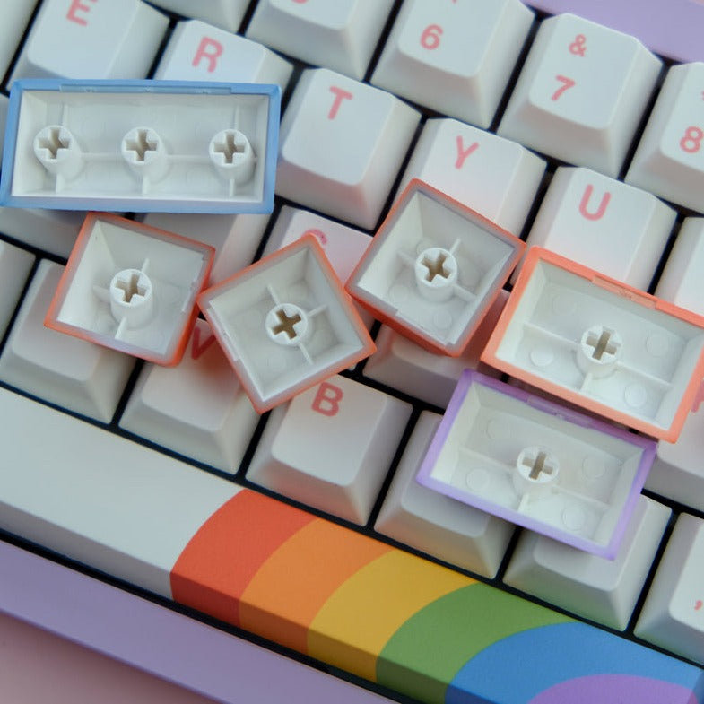 Rainbow PBT Keycap Set // Cherry