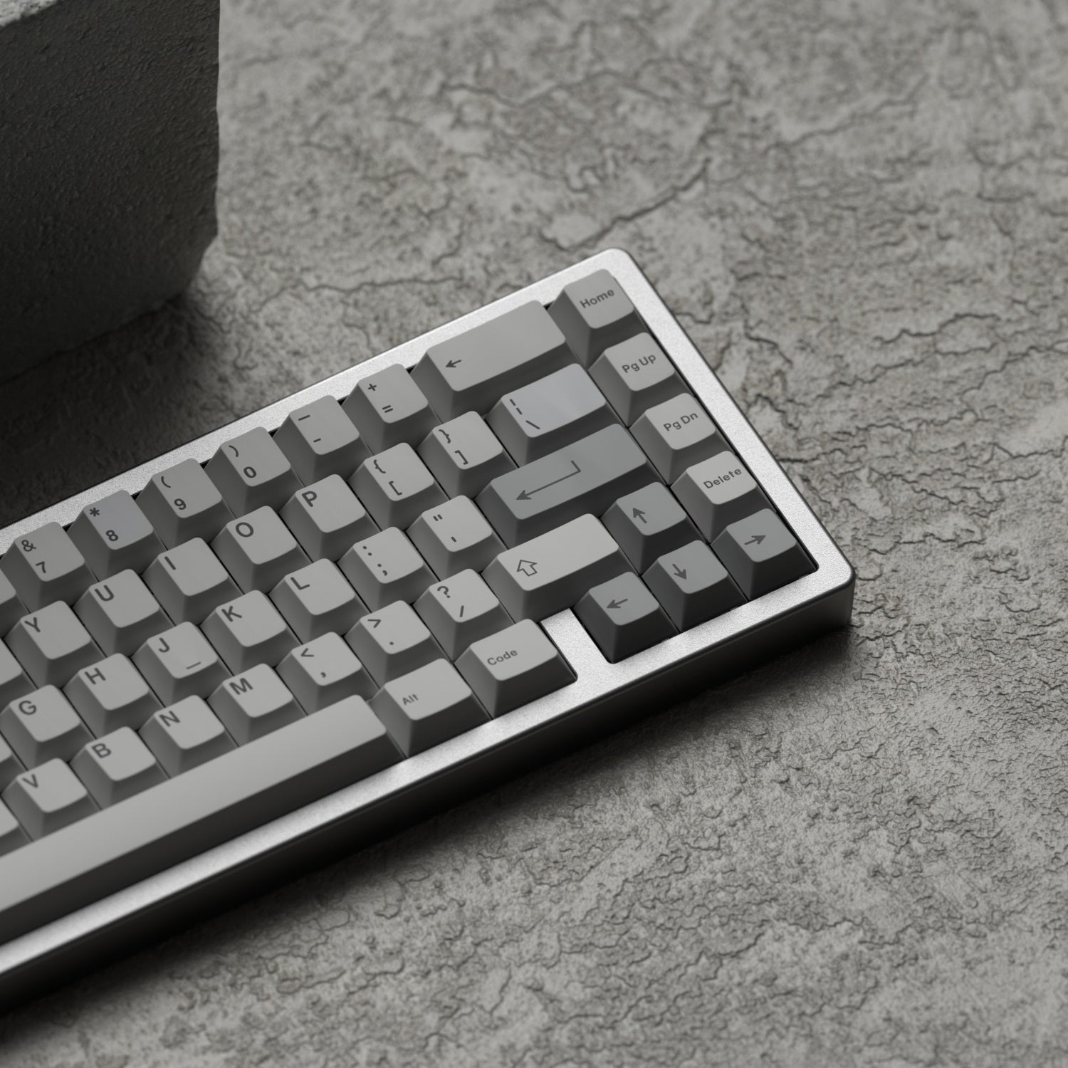 Concrete PBT Keycap Set // Cherry