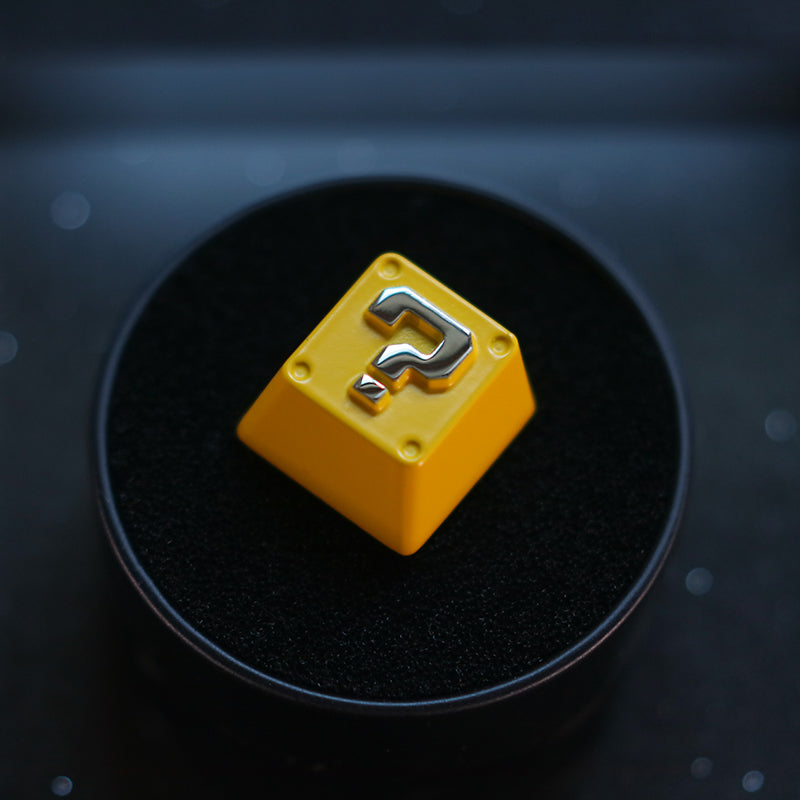 Yellow Question Mark Metal Keycap