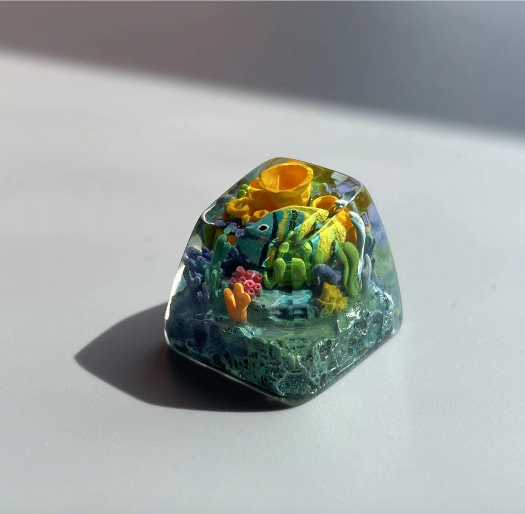 Undersea World Custom Handmade Resin SA Profile Keycaps