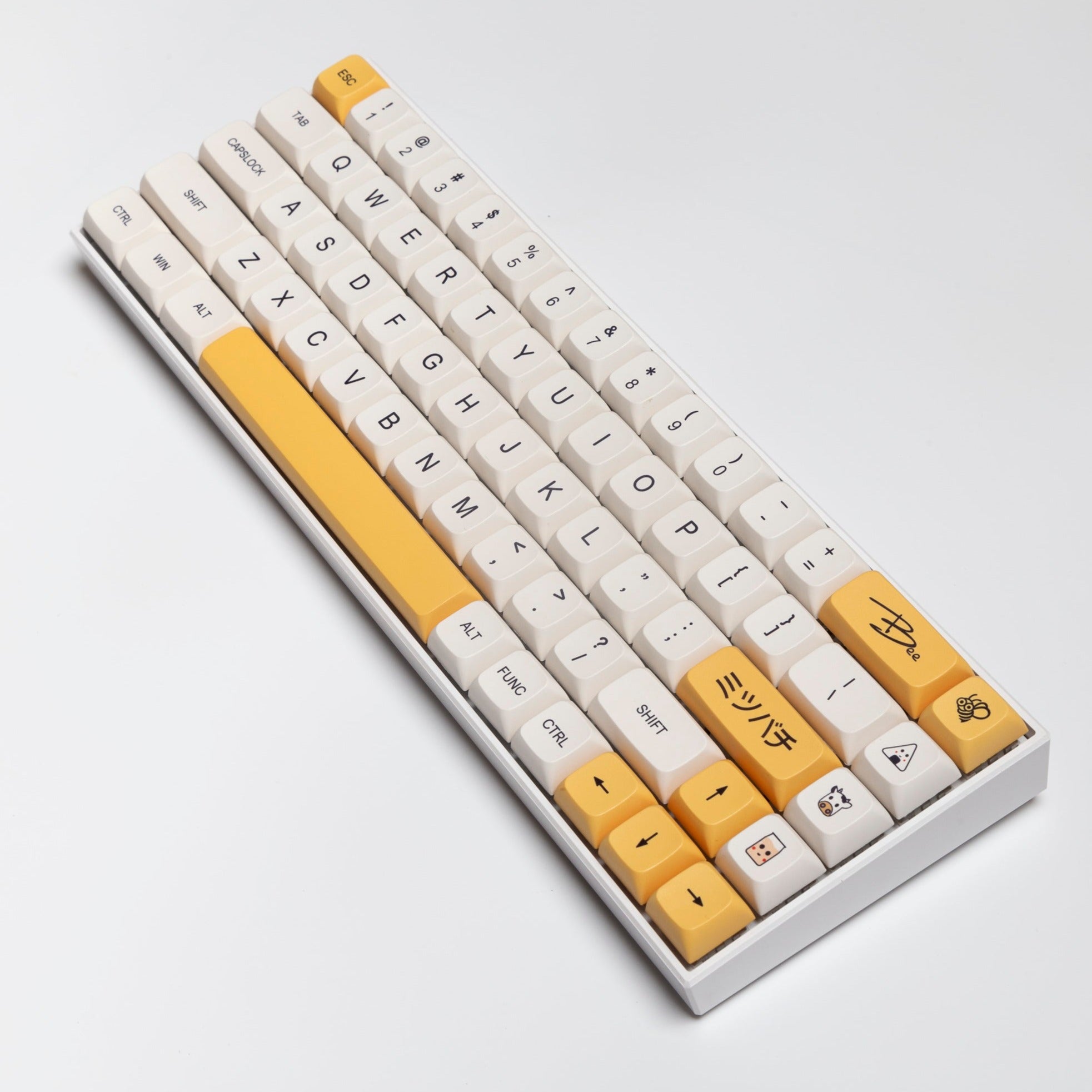 Bee & Milk PBT Keycap Set // XDA