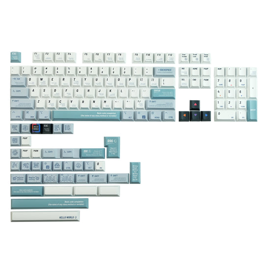'Hello world' Programmer PBT Keycap Set // Cherry