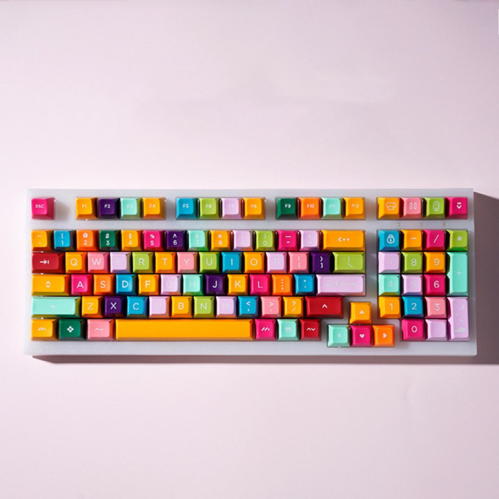 Colorful Corn Kernel ABS Keycap Set // SA