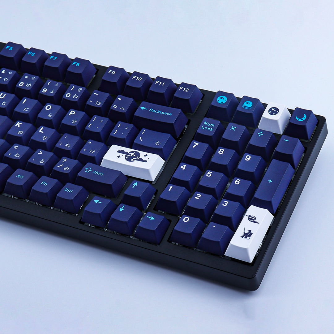 Blue Hell PBT Keycap Set // Cherry